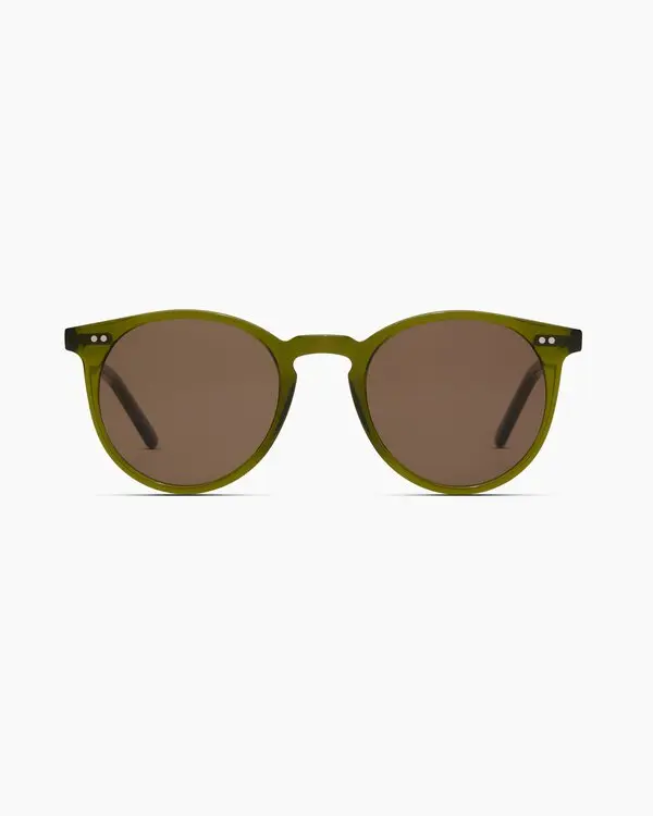 Quince Noah Polarized Sunglasses - Moss With Brown Lens