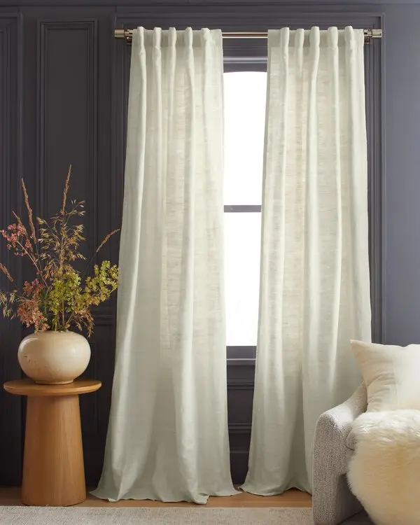 Quince Raw Silk Curtain - Ivory