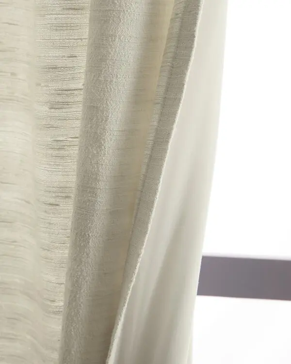 Quince Raw Silk Curtain Single Panel