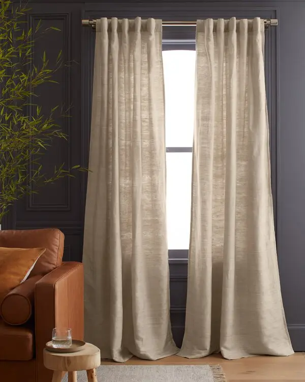 Quince Raw Silk Curtain - Sand