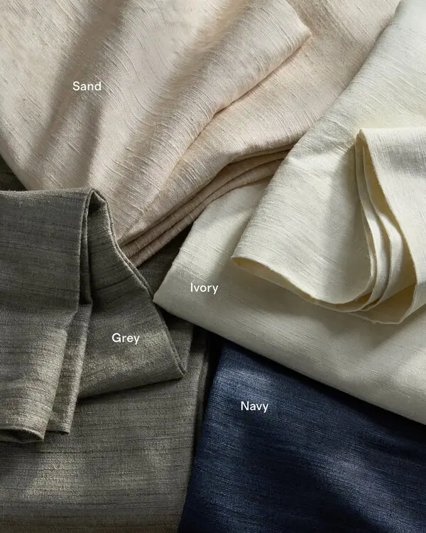 Quince Raw Silk Room Darkening Curtain Single Panel