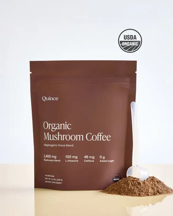 Quince Certified Organic Mushroom Coffee, Vitamins - One-color