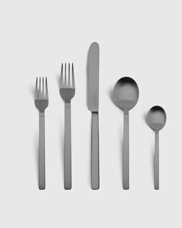 Quince Mepra Stile Flatware 20-pc Set - Brushed Black