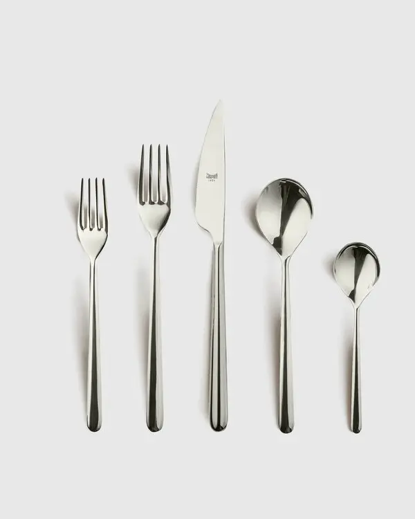 Quince Mepra Linea Flatware 20-pc Set - Polished Champagne