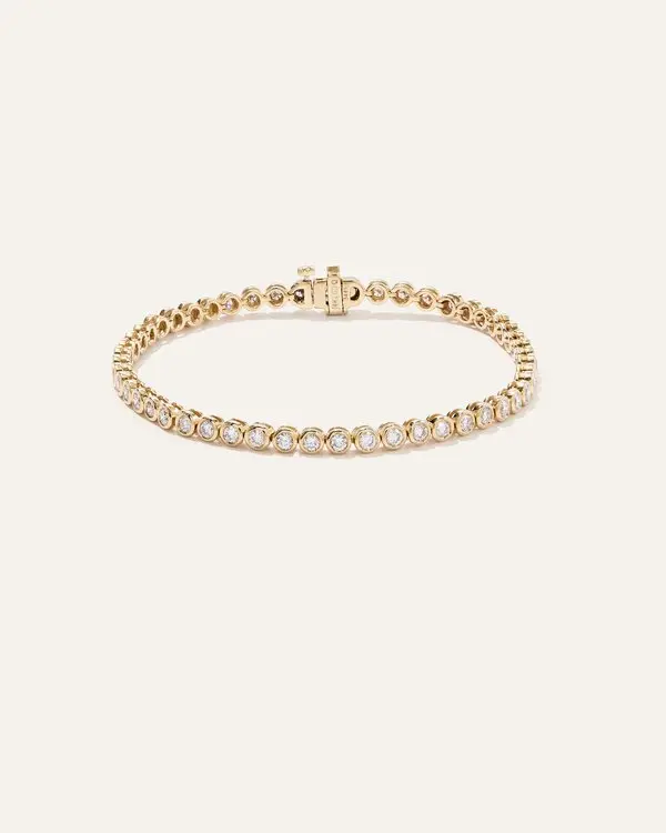 Quince 14k Gold 4ctw Lab Grown Diamond Tennis Bracelet - Yellow Gold