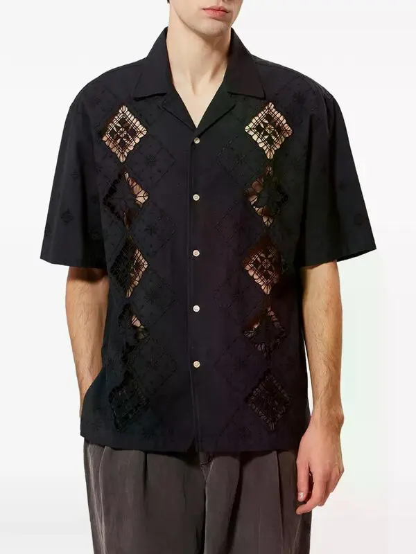MARANT Indy Embroidered Camp-collar Shirt