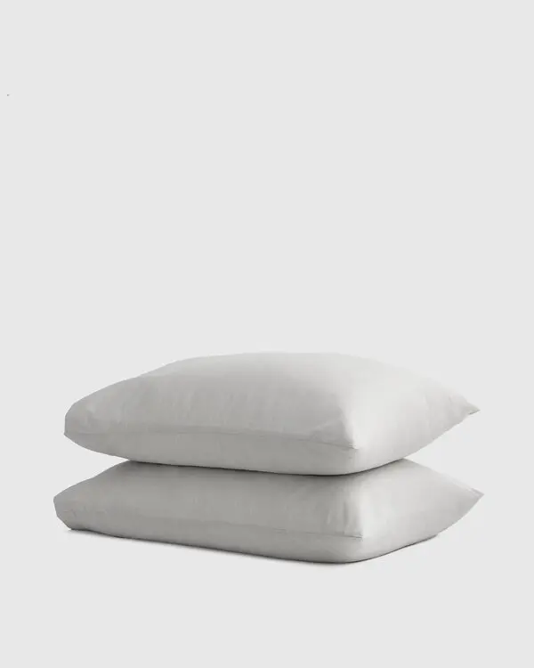 Quince Mongolian Cashmere Cotton Pillowcase Set - Grey