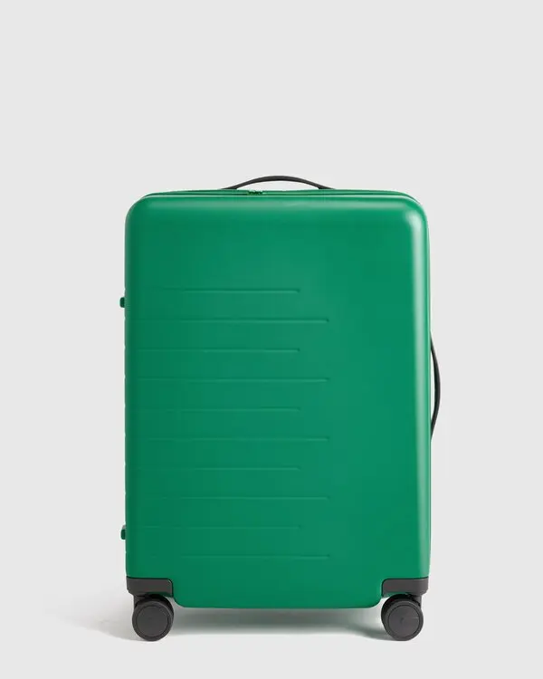 Quince Expandable Medium Check-in Suitcase - Emerald Jungle