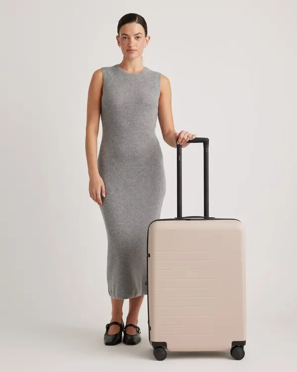 Quince Expandable Medium Check-in Suitcase - Tan