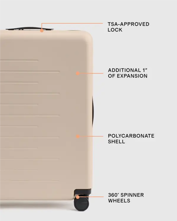 Quince Expandable Medium Check-in Suitcase - Tan