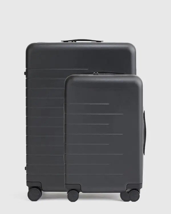 Quince Carry-on And Large Check-in Suitcase Set - Black