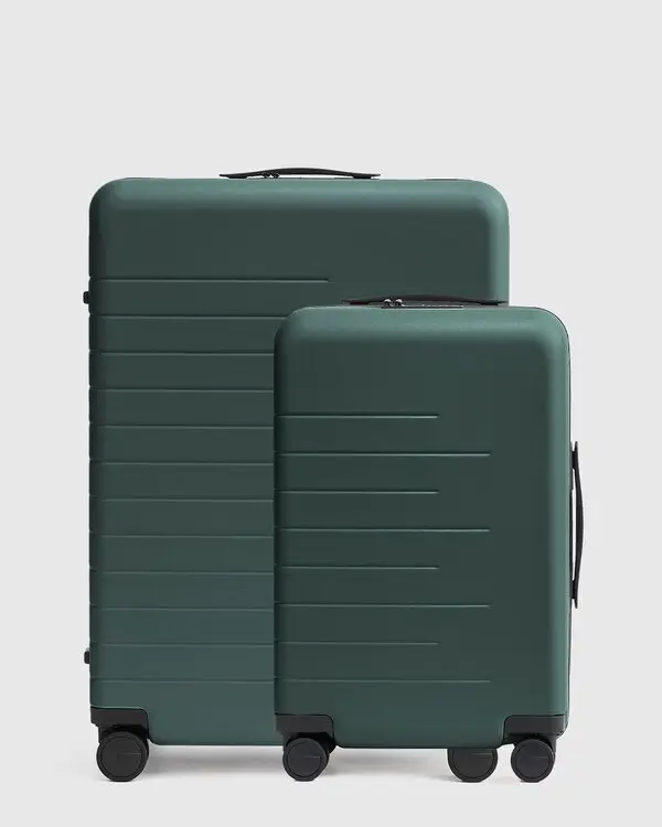 Quince Luggage Set - Dark Green