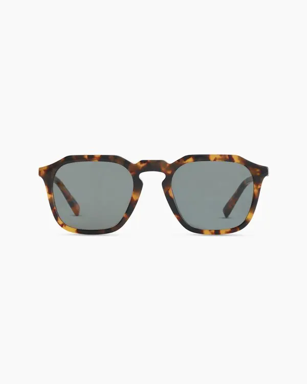 Quince Jude Polarized Acetate Sunglasses - Fawn Tortoise With Green Lens