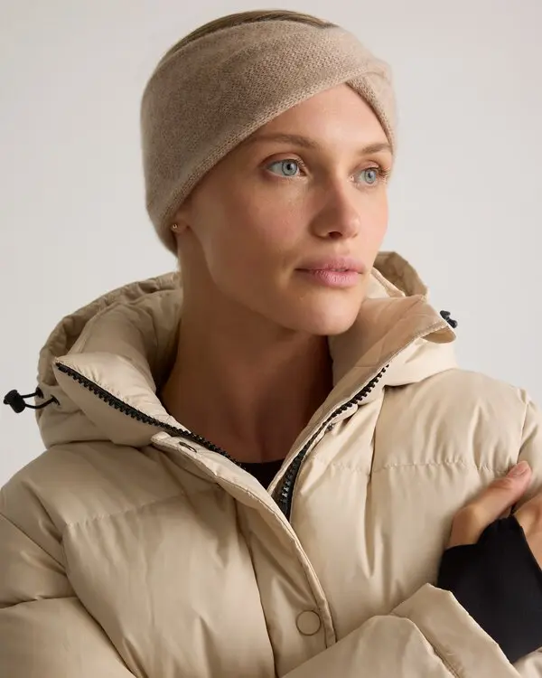 Quince Mongolian Cashmere Twist Headband - Oatmeal