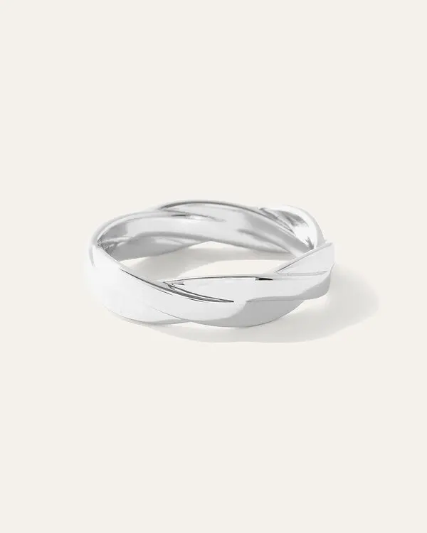 Quince Silver Twisted Cable Band Ring - Sterling Silver