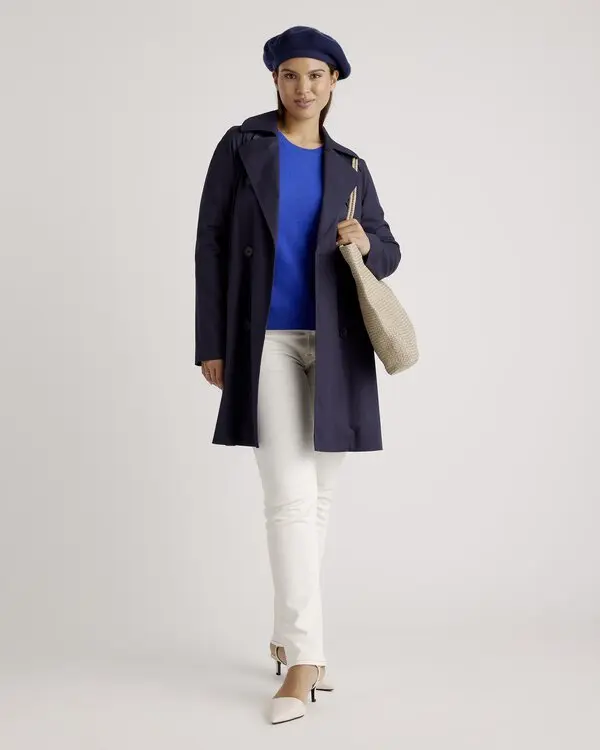 Quince Cashmere Beret - Navy