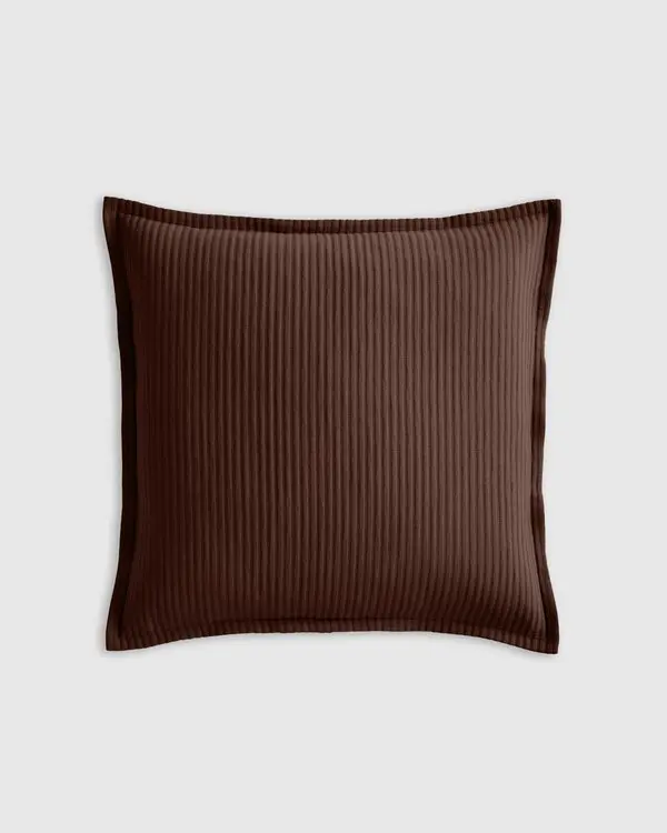Quince Matelasse Sham - Espresso