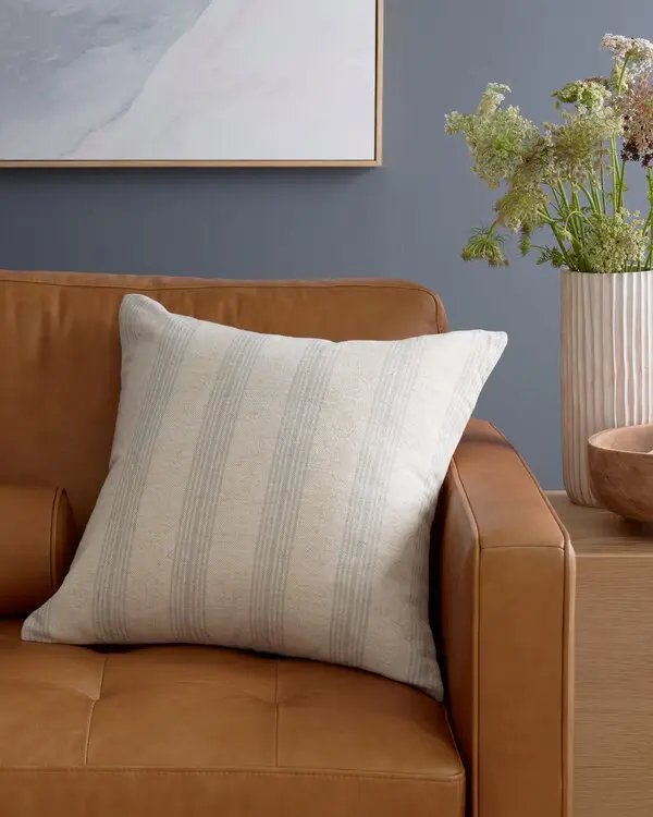 Quince Neutral Stripe Pillow Cover