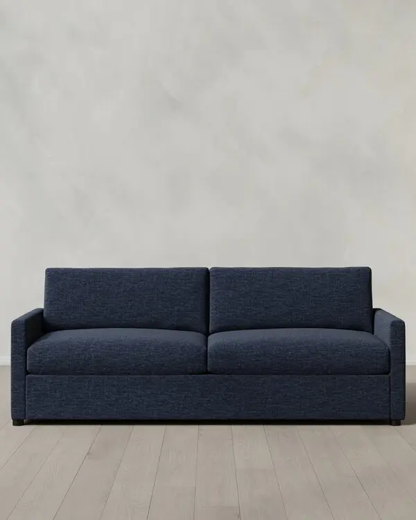 Quince Brennan Sofa In Performance Chenille Linen Blend - Ink