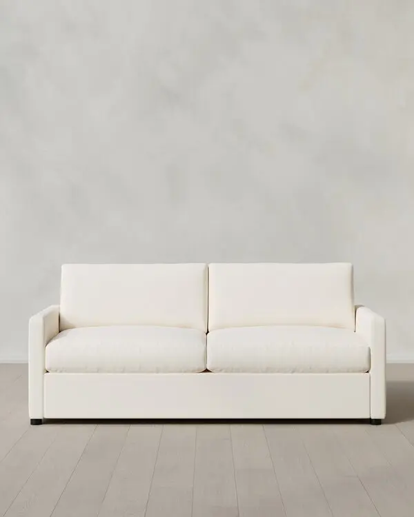 Quince Brennan Sofa In Performance Chenille Linen Blend - Marshmallow