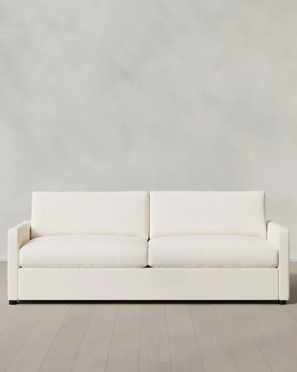Quince Brennan Sofa In Performance Chenille Linen Blend - Marshmallow