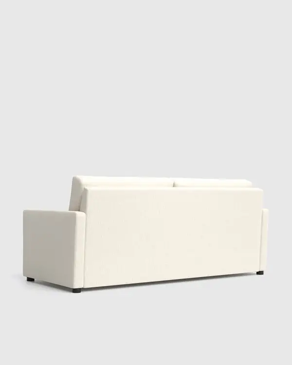 Quince Brennan Sofa In Performance Chenille Linen Blend - Snow