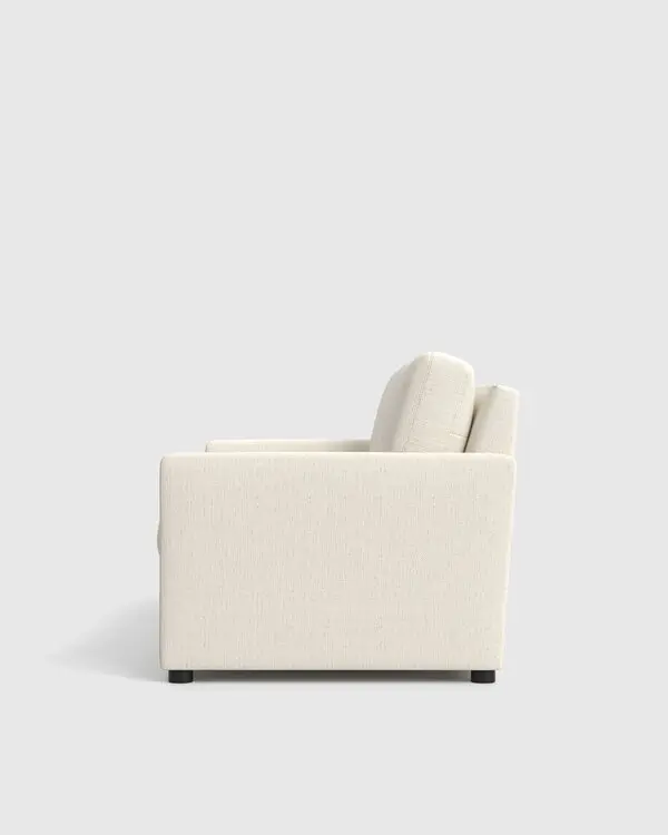 Quince Brennan Sofa In Performance Chenille Linen Blend - Snow