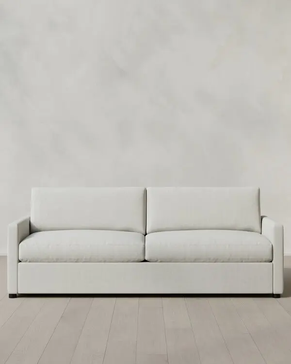 Quince Brennan Sofa In Performance Chenille Linen Blend - Sorrell