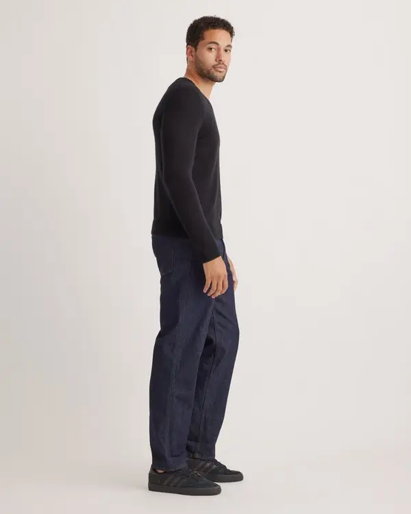 Quince Cashmere V-neck Sweater - Black