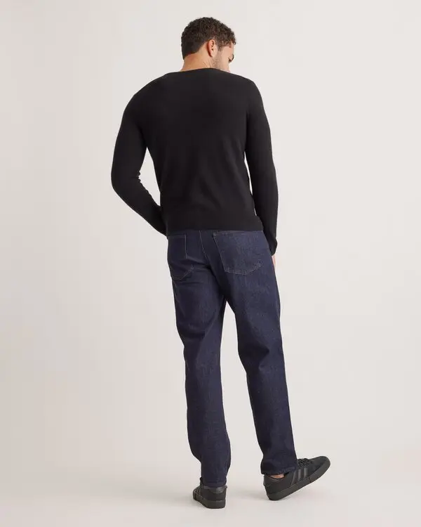 Quince Cashmere V-neck Sweater - Black