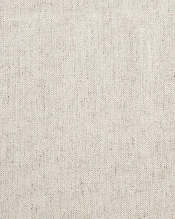 Quince Brennan Ottoman In Performance Chenille Linen Blend - Snow