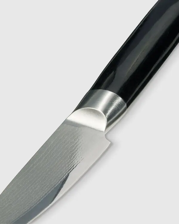 Quince Essential Japanese Damascus Steel 3.5" Paring Knife, Stainless Steel
