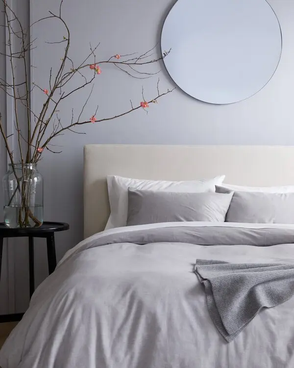 Quince Mongolian Cashmere Cotton Duvet Cover Set - Grey