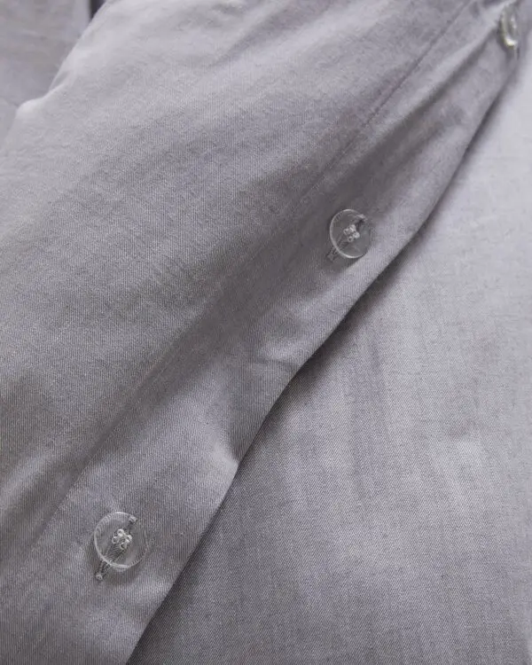 Quince Mongolian Cashmere Cotton Duvet Cover Set - Grey