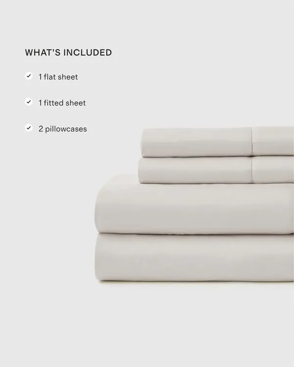 Quince Signature Giza Cotton Sateen Sheet Set - Espresso