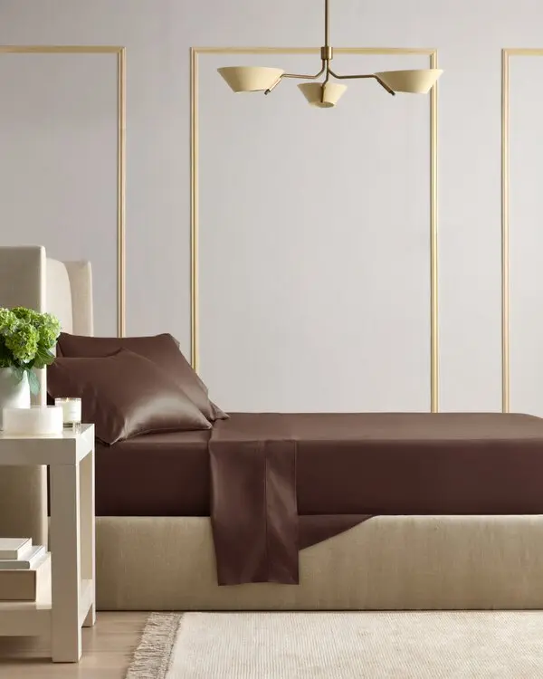 Quince Signature Giza Cotton Sateen Sheet Set - Espresso
