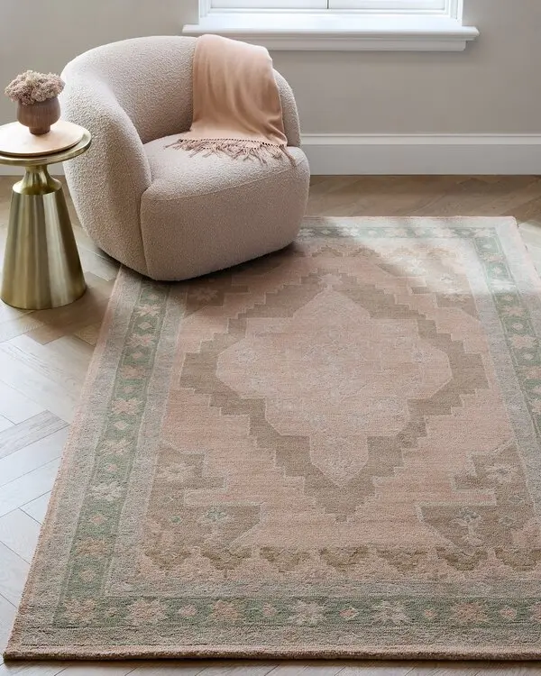 Quince Ami Wool Rug - Soft Blush