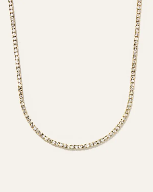 Quince 14k Gold Lab Grown Diamond Tennis Necklace - Yellow Gold