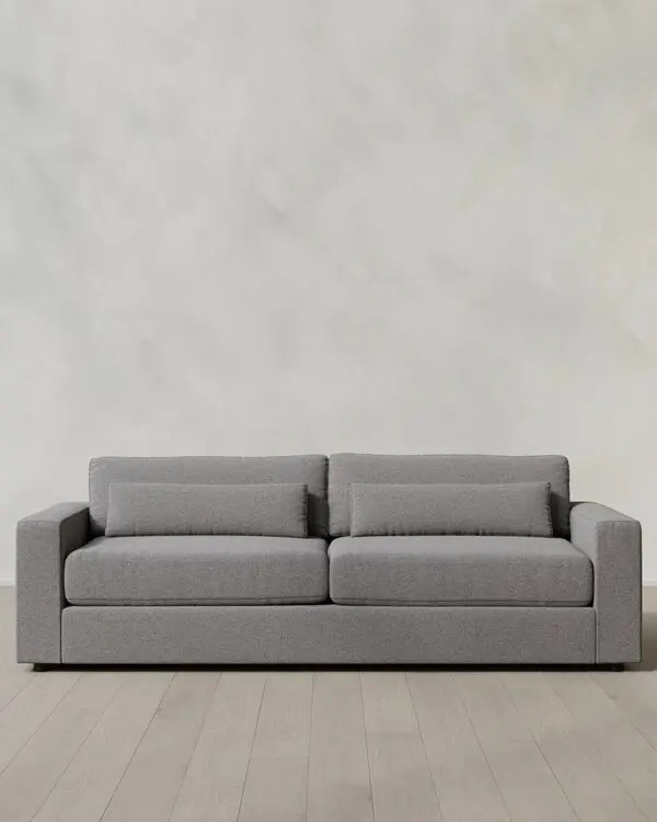 Quince Ashford Deep Seat Performance Basketweave Sofa - Ash