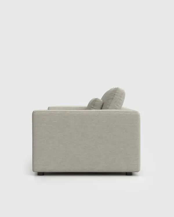Quince Ashford Deep Seat Performance Basketweave Sofa - Ash