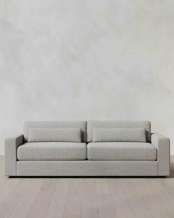 Quince Ashford Deep Seat Performance Basketweave Sofa - Fog