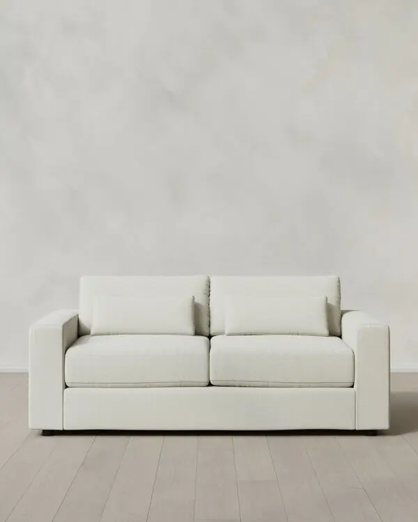 Quince Ashford Deep Seat Sofa In Performance Basketweave - Ivory
