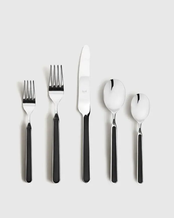 Quince Mepra Fantasia Flatware 20-pc Set - Black