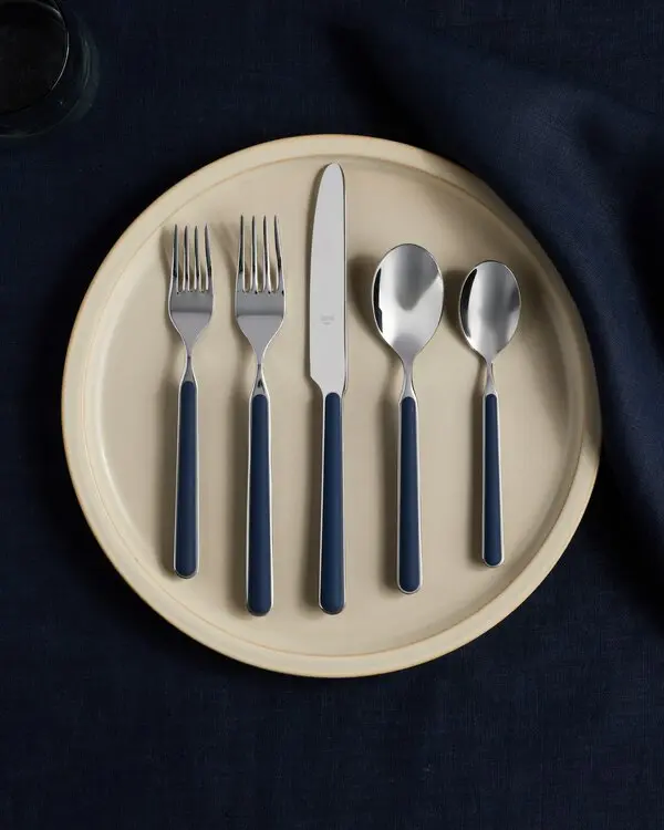 Quince Mepra Fantasia Flatware 20-pc Set - Cobalt