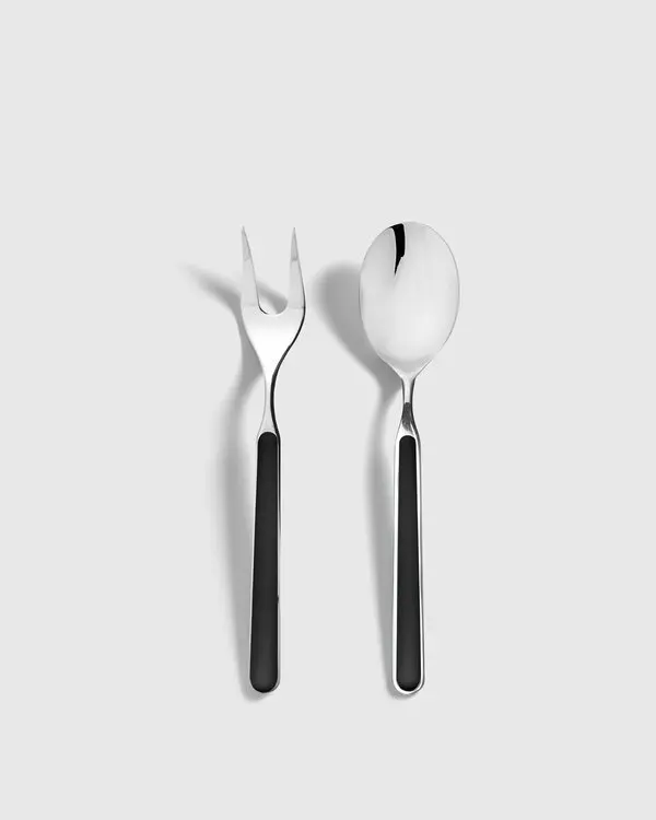 Quince Fantasia 2-pc Serving Utensil Set Mepra - Black
