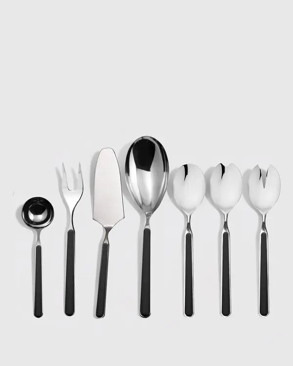 Quince Fantasia 7-pc Serving Utensil Set Mepra - Black
