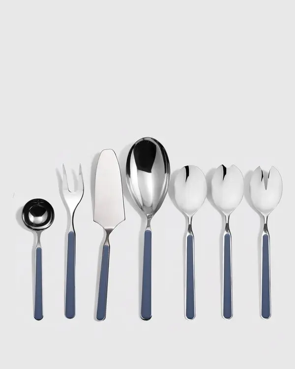 Quince Fantasia 7-pc Serving Utensil Set Mepra - Cobalt