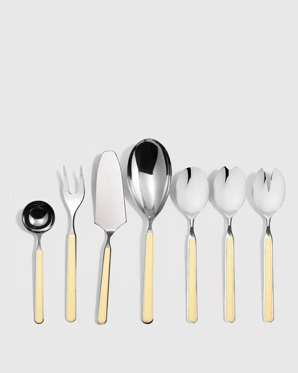 Quince Mepra Fantasia 7-pc Serving Utensil Set - Vanilla