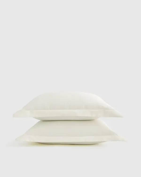 Quince Signature Giza Cotton Sateen Sham Set - Ivory