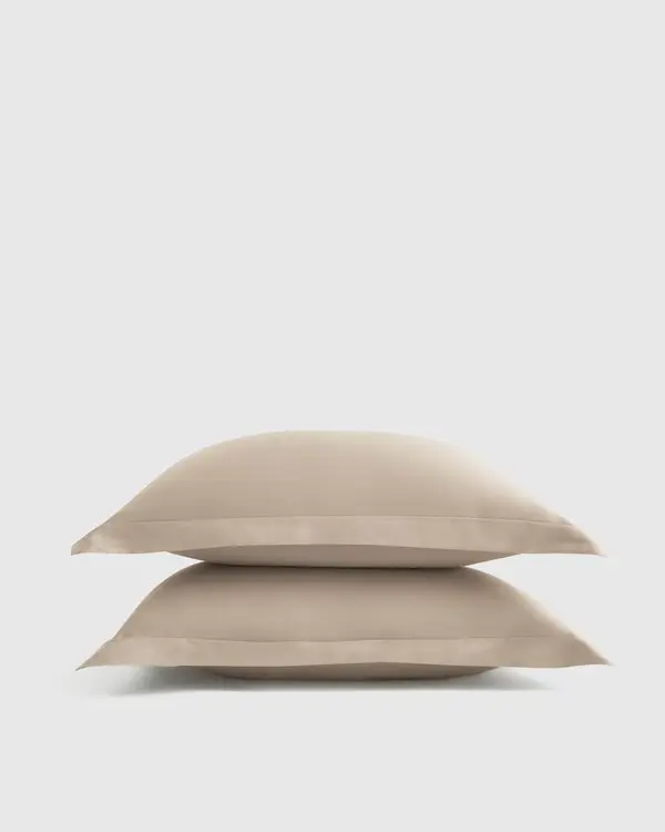 Quince Signature Giza Cotton Sateen Sham Set - Sand